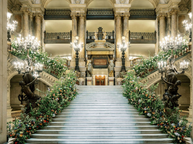 Anniversary event at Opera Garnier | floraison-paris.com
